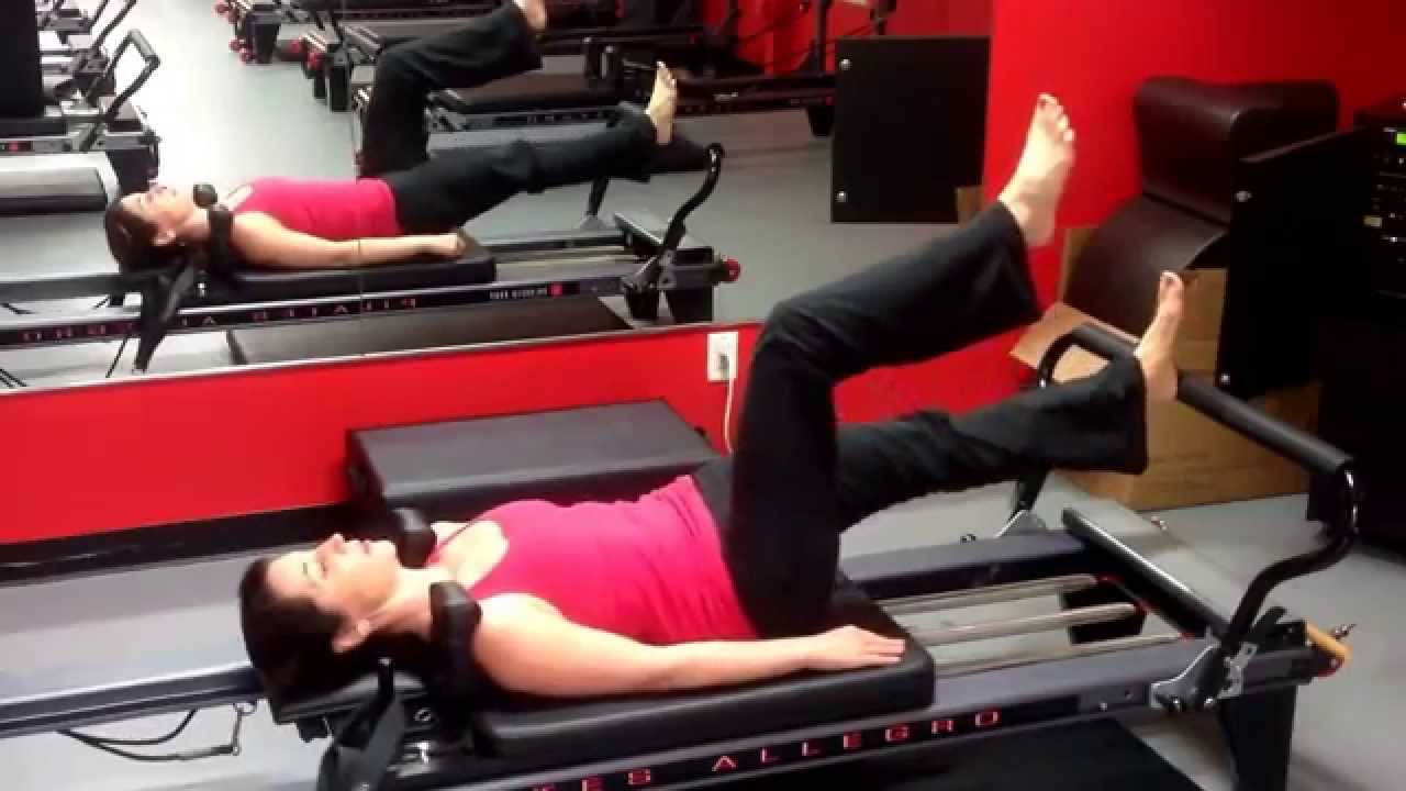 Single leg (foot series) reformer - YouTube
