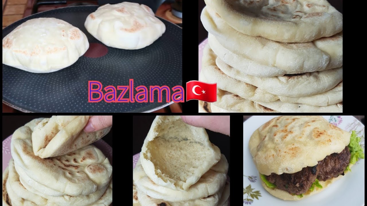 Recette des pains Turc🇹🇷 #bazlama tarifi - YouTube
