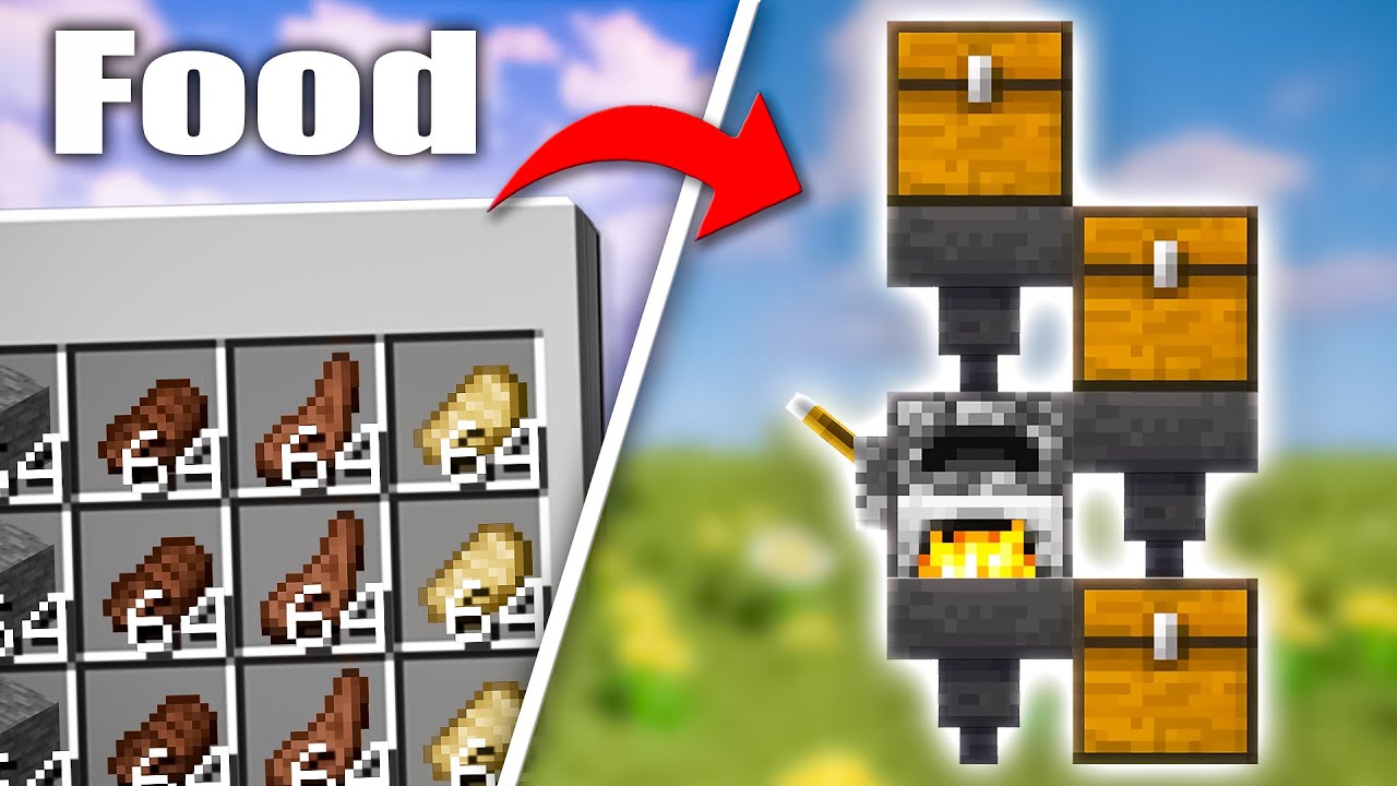 Minecraft Super Smelter/Automatic Furnace: Simplest, Automatic, ANY ...