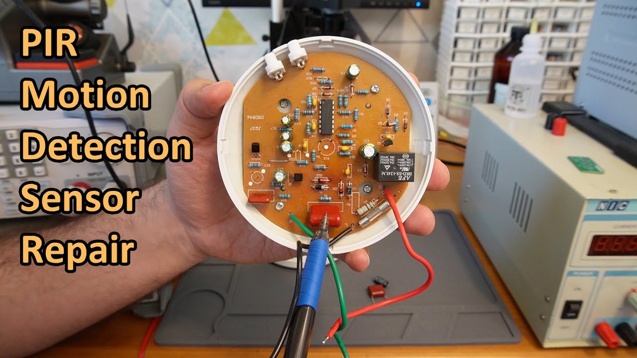 Cheap PIR Motion Sensor Repair - YouTube