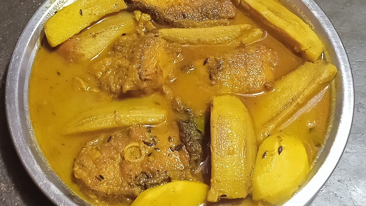 fish- kachche kele ki supper recipe - YouTube