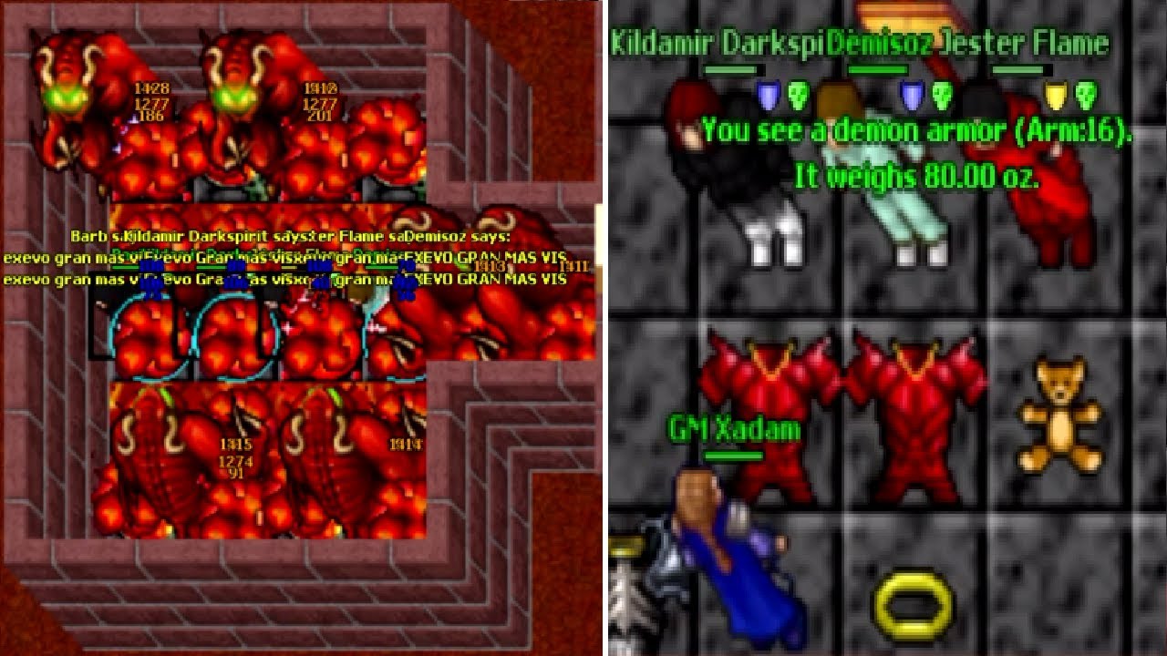 Old Tibia - 4x Mages Annihi & GM Xadam by Demisoz (Lunara 2005 7.55 ...