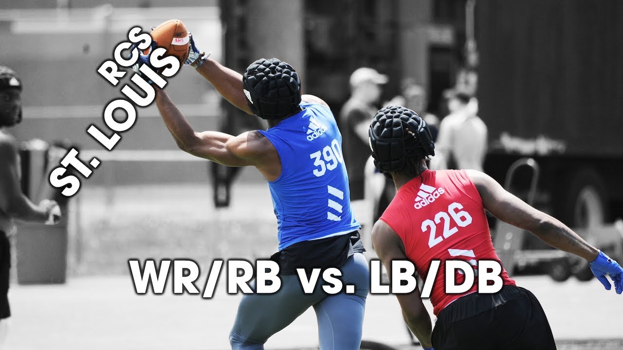 RCS St. Louis: WR/RB vs. LB/DB - YouTube