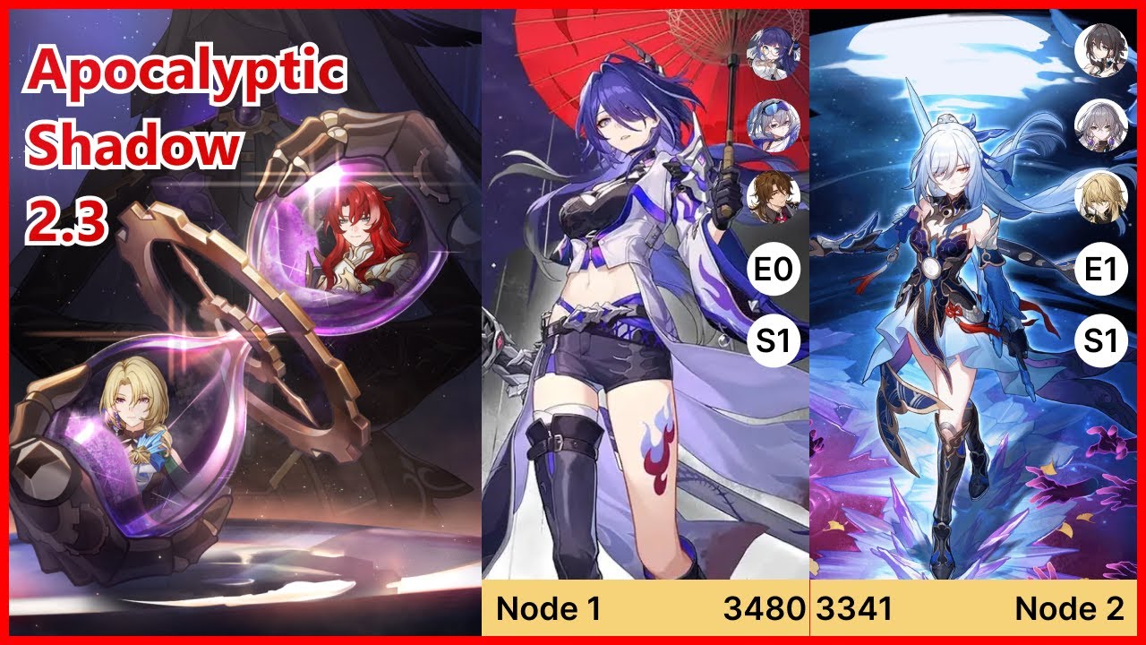 E0S1 Acheron & E1S1 Jingliu Apocalyptic Shadow 4 Honkai Star Rail [HSR ...