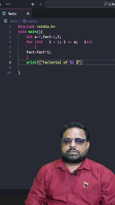How to find factorial of a number in c programming | OJD Computer Education | #youtube - YouTube