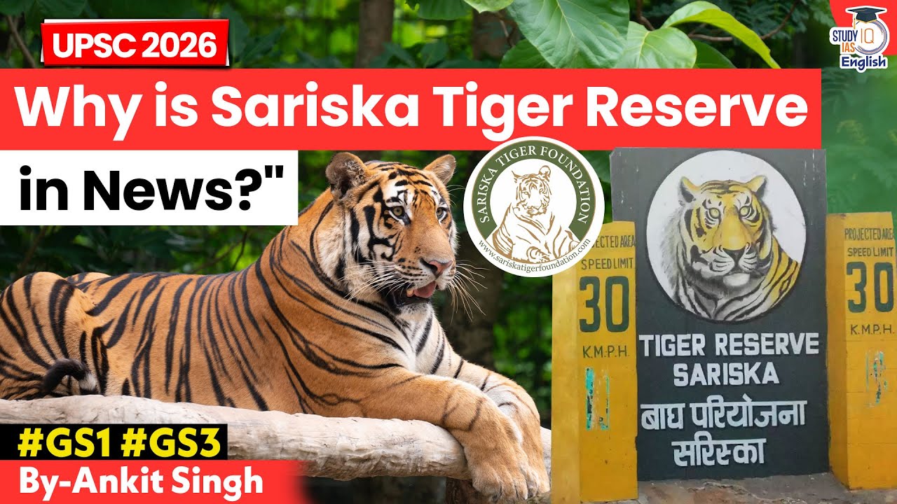 Why is Sariska Tiger Reserve in News? | StudyIQ IAS English - YouTube