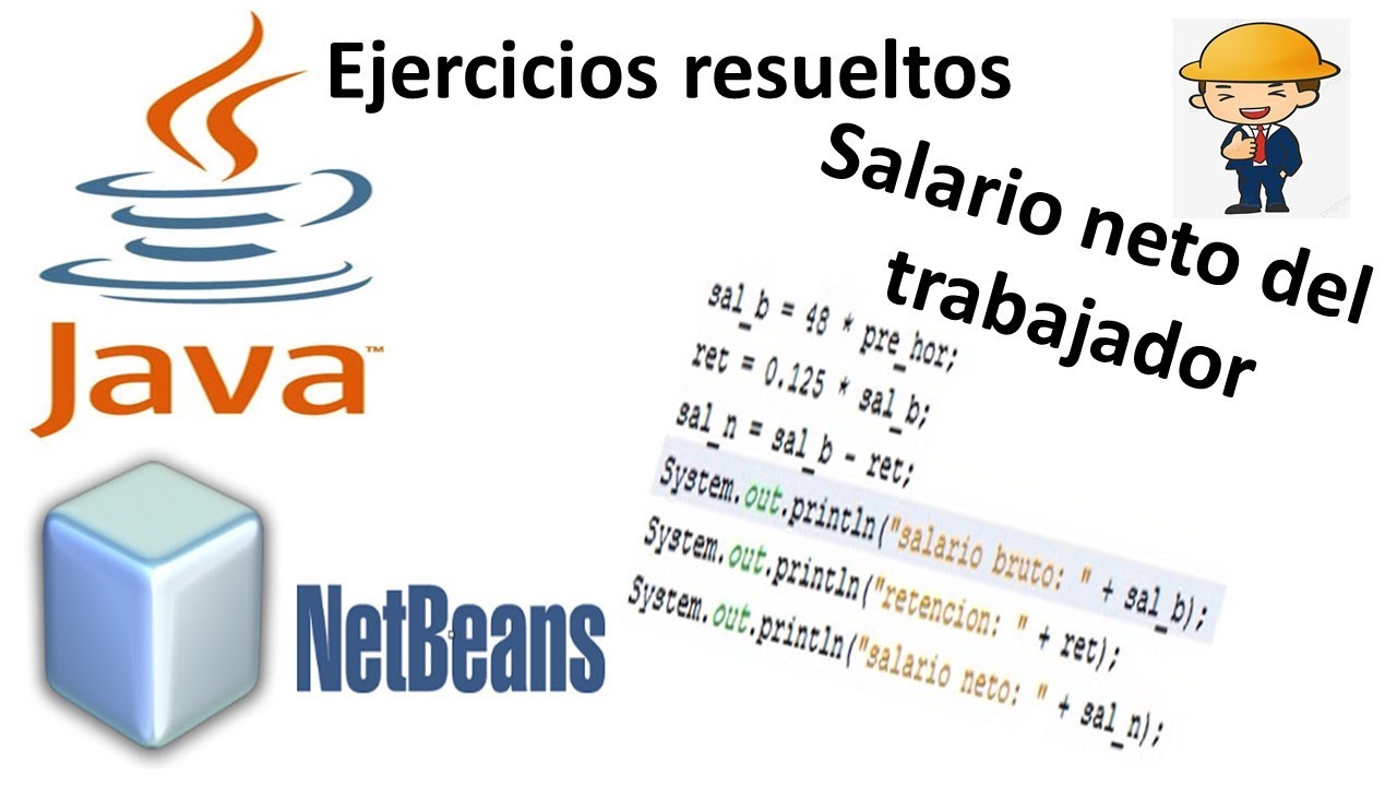 hallar el salario neto del trabajador. java netbeans - YouTube