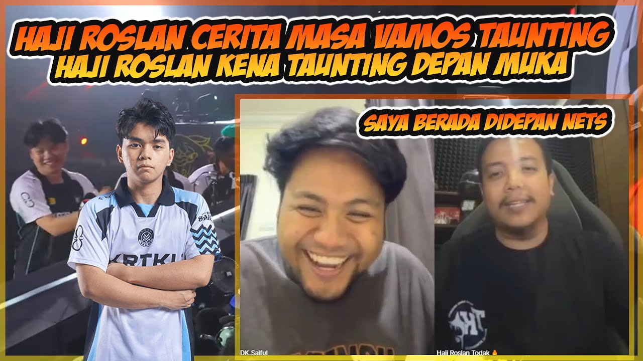 HAJI ROSLAN TODAK CERITA MASA DEPAN MUKA KENA TAUNTING VAMOS !! - YouTube