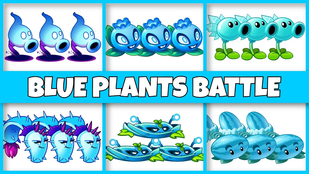 PvZ 2 - Blue Plants Round Battle - Who Will Win? - Plants Vs Plants ...