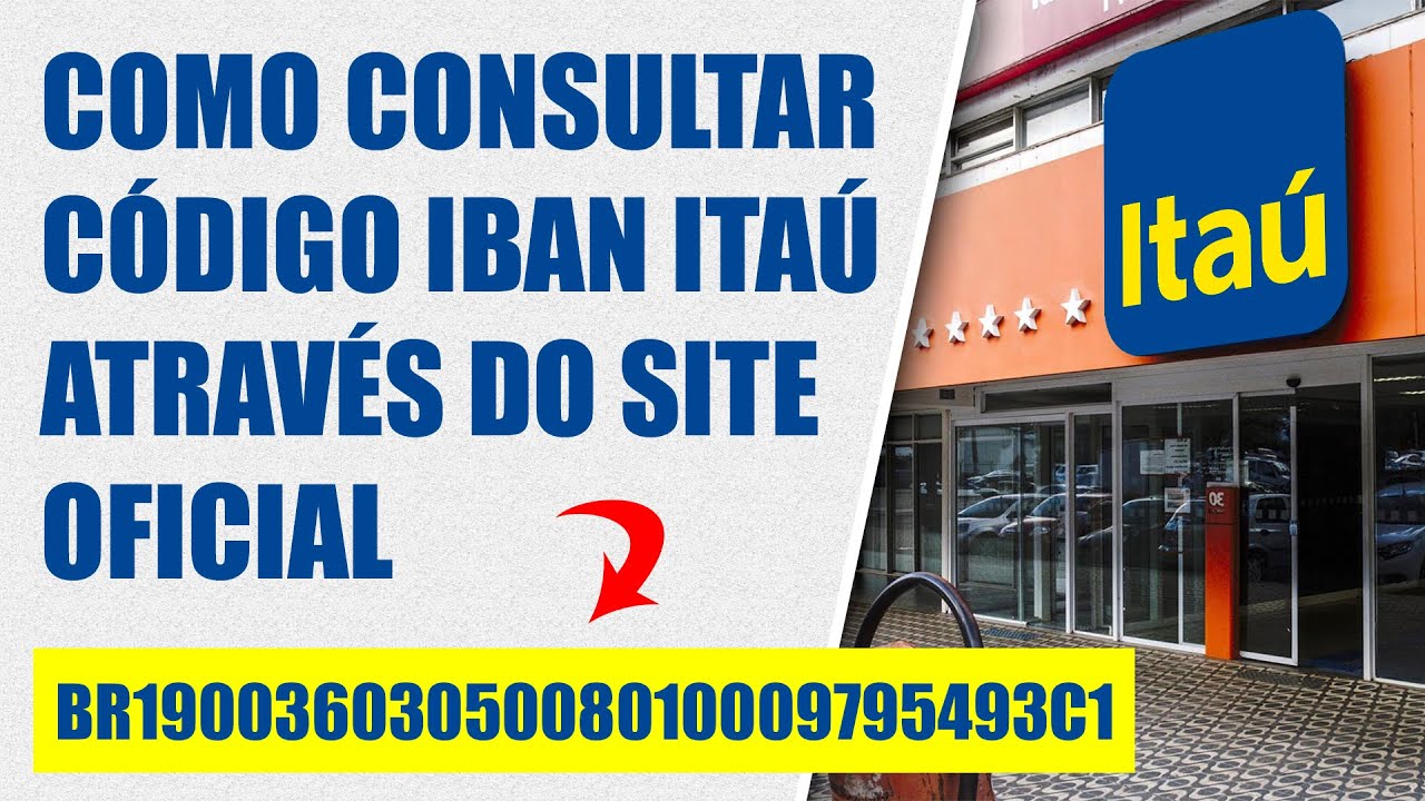 Como consultar código IBAN Itaú - YouTube