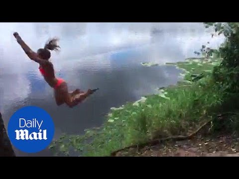 Bikini belly flop: Girl trips and lands flat on her face - Daily Mail