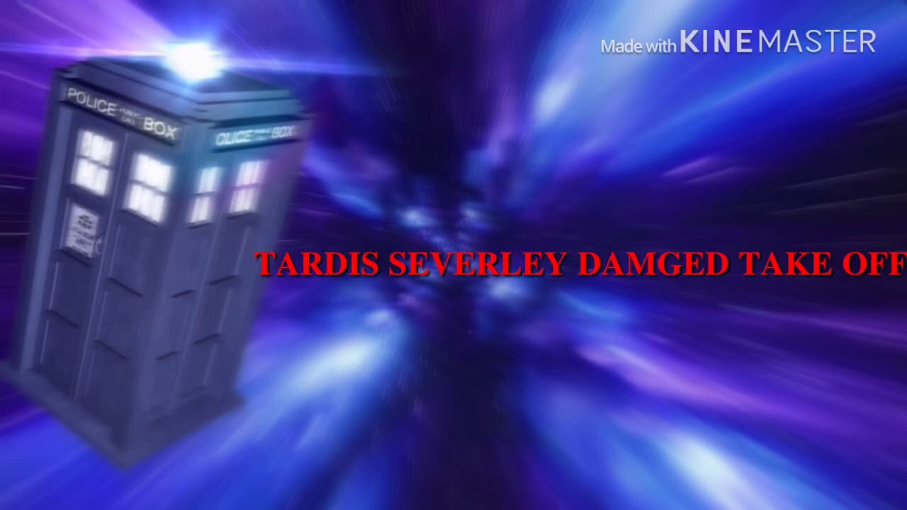 TARDIS SEVERELY DAMAGED TAKE OFF - YouTube