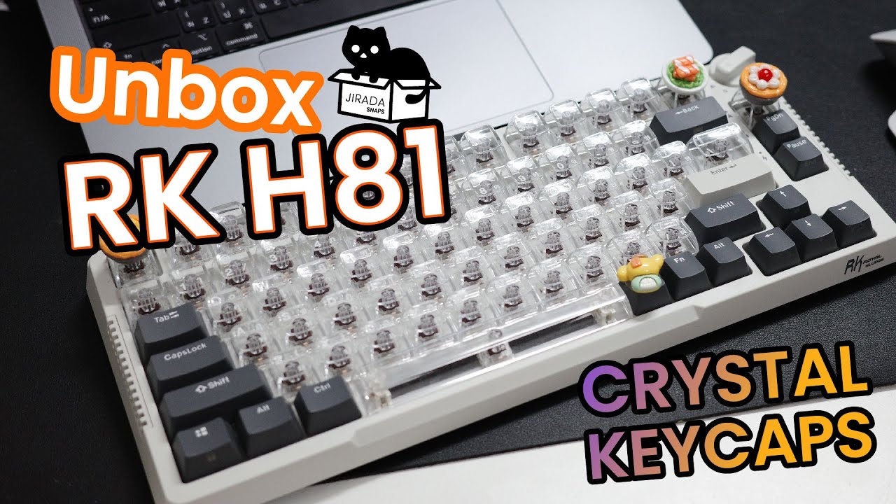UNBOX 📦 Royal Kludge RK H81 Mechanical Keyboard - LOGA CRYSTAL CLEAR ...