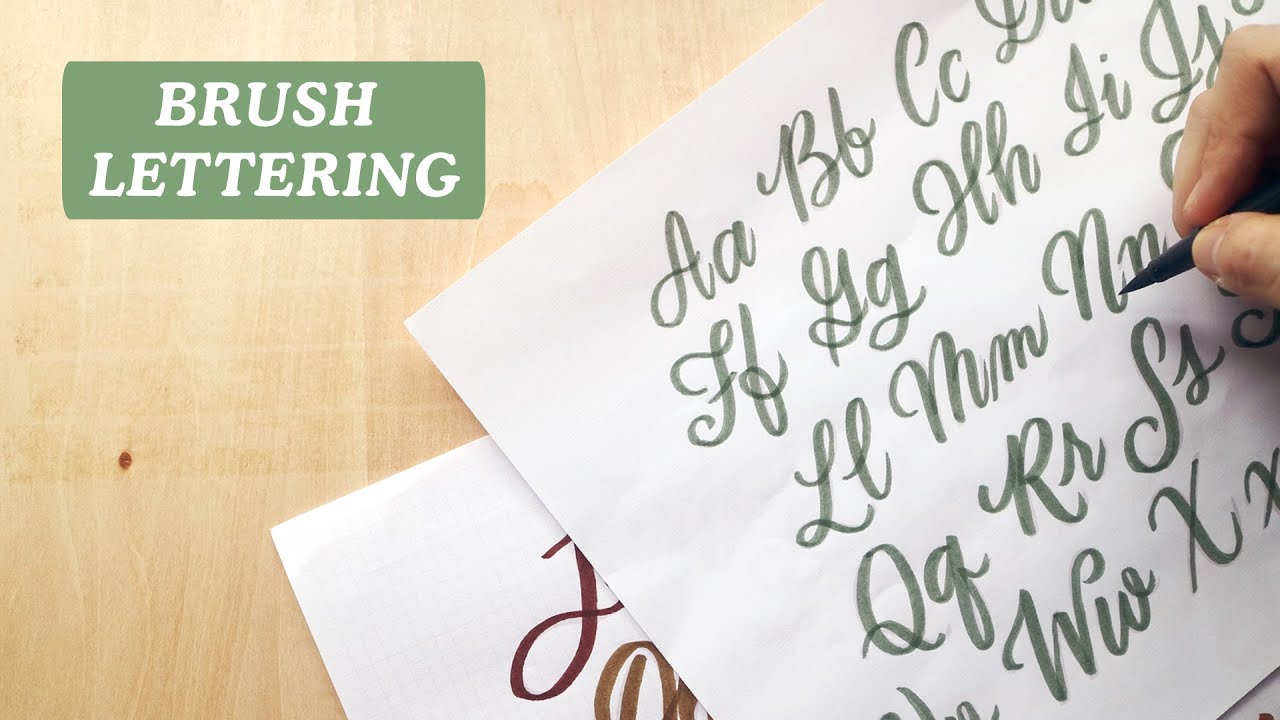 Letter with ABC Episode 7: BRUSH LETTERING | Abbey Sy - YouTube