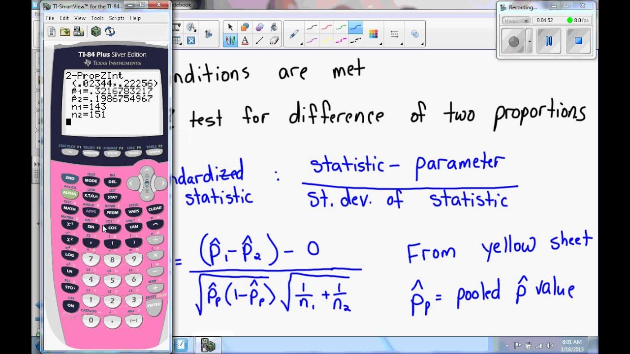 Ch 22 Sig test for diff of 2 prop - YouTube