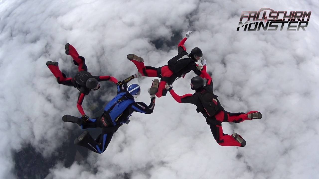 4-way RW (Relative Work) Fallschirmspringen Team Sag ich nicht 20.05. ...