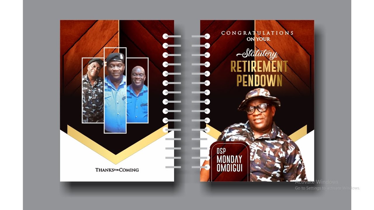 Police Retirement Design - How to Design - YouTube