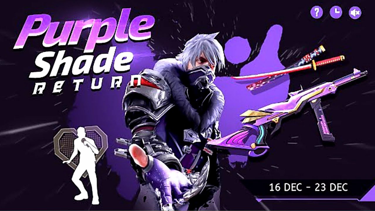 Purple Shade Bundle Return In Free Fire 🔥| Upcoming Event In Free Fire ...