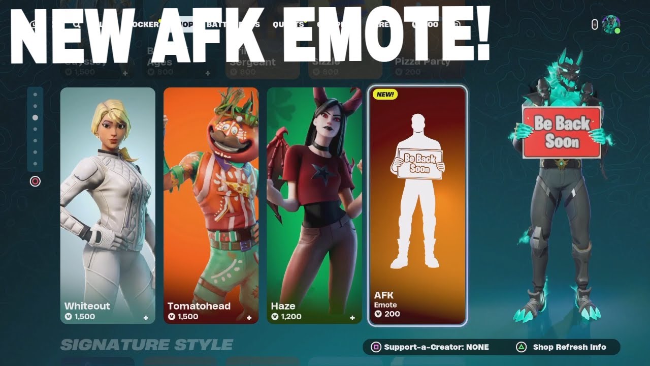 Fortnite Item Shop! New Emote - AFK! 13/3/2024 - YouTube