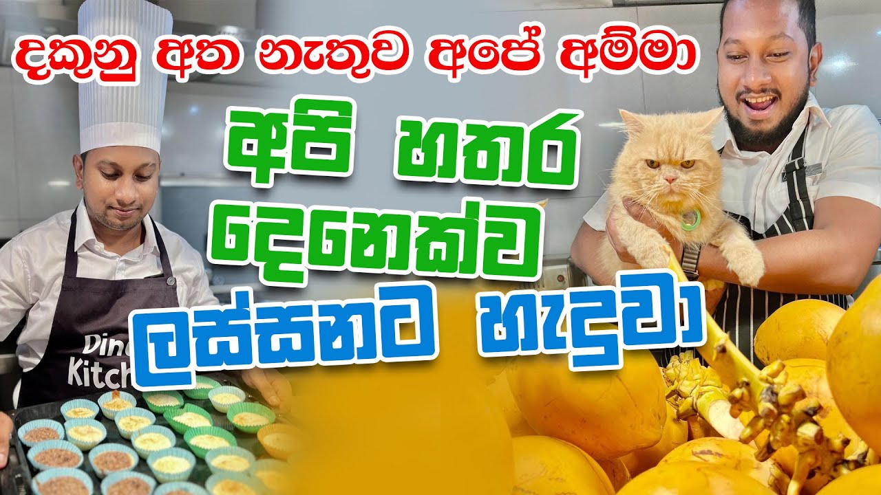 දකුනු අතක් නැතුවත් අපේ අම්මා අපි හතරදෙනෙක්ව ලස්සනට හැ | Dinux kitchen ...