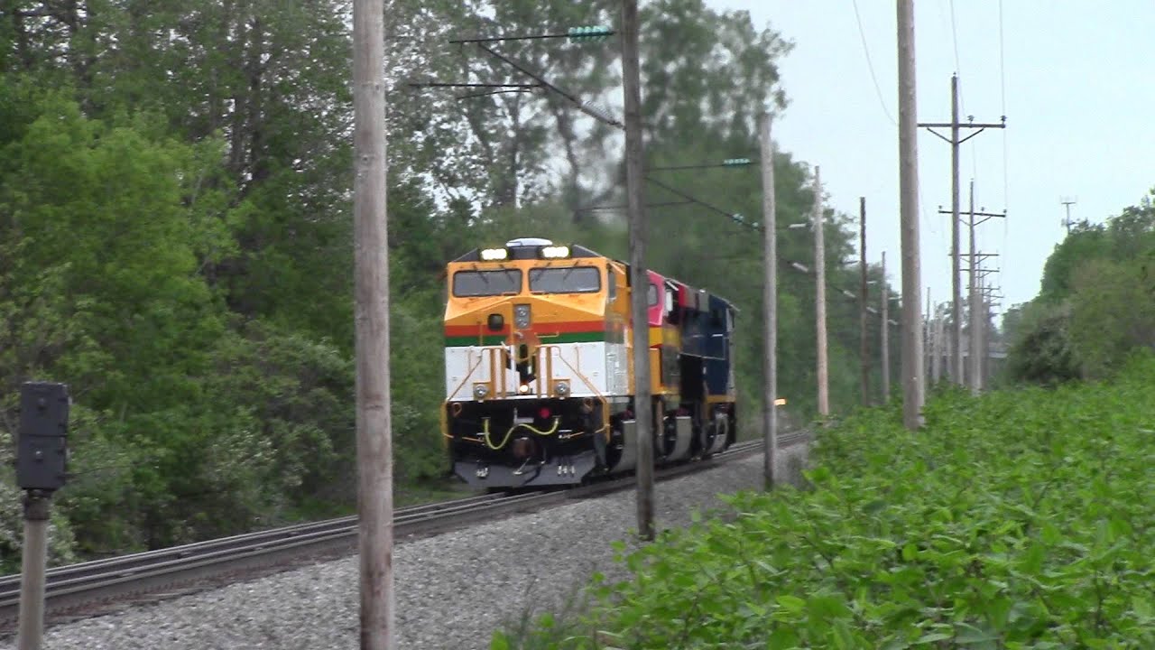 The Parade of Colors on the GE Test Track Crossing - YouTube
