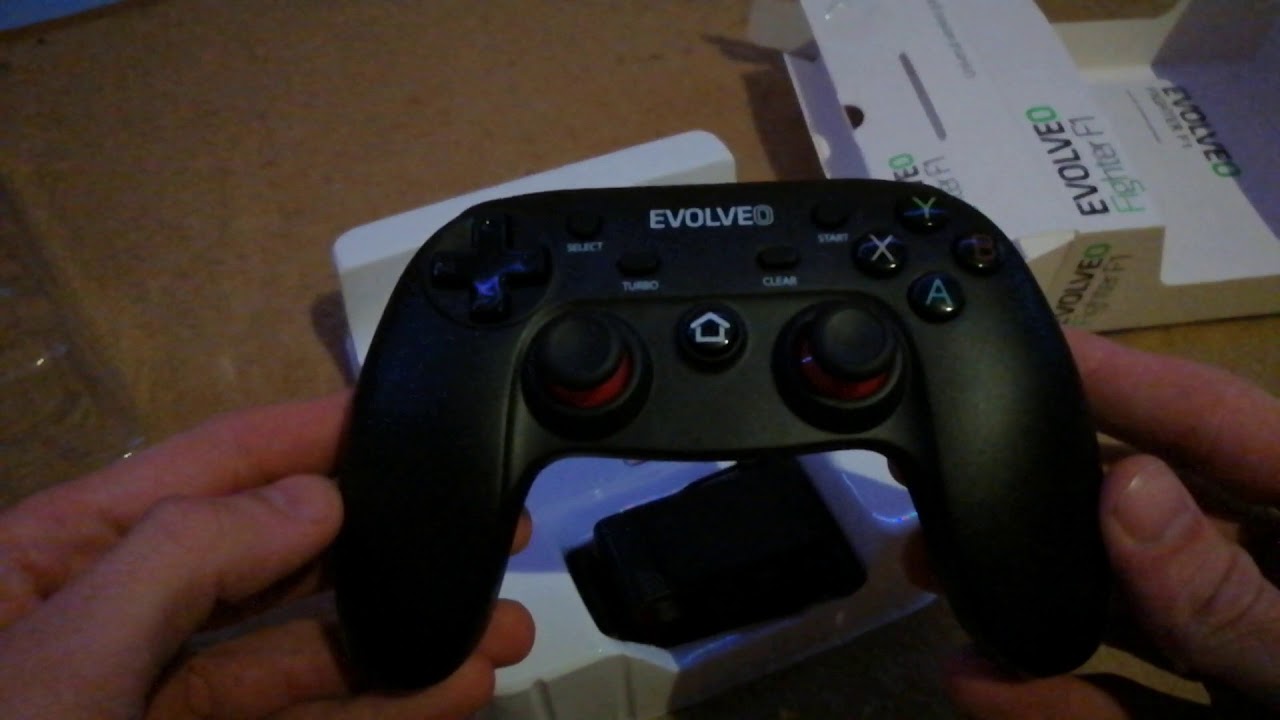 Gamepad Wireless Universal Evolveo fighter f1 - YouTube