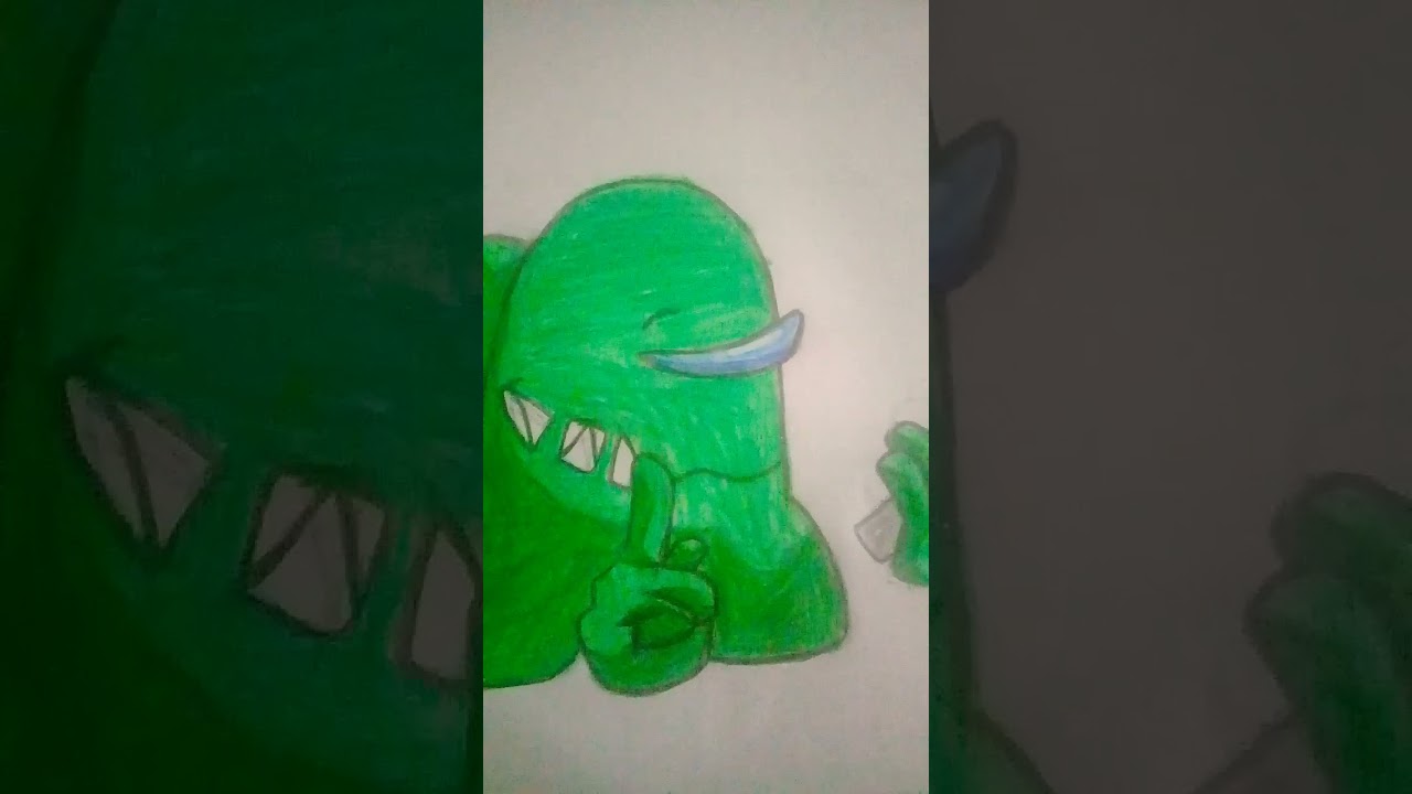 fnf impostor v3 green dibujo :) - YouTube
