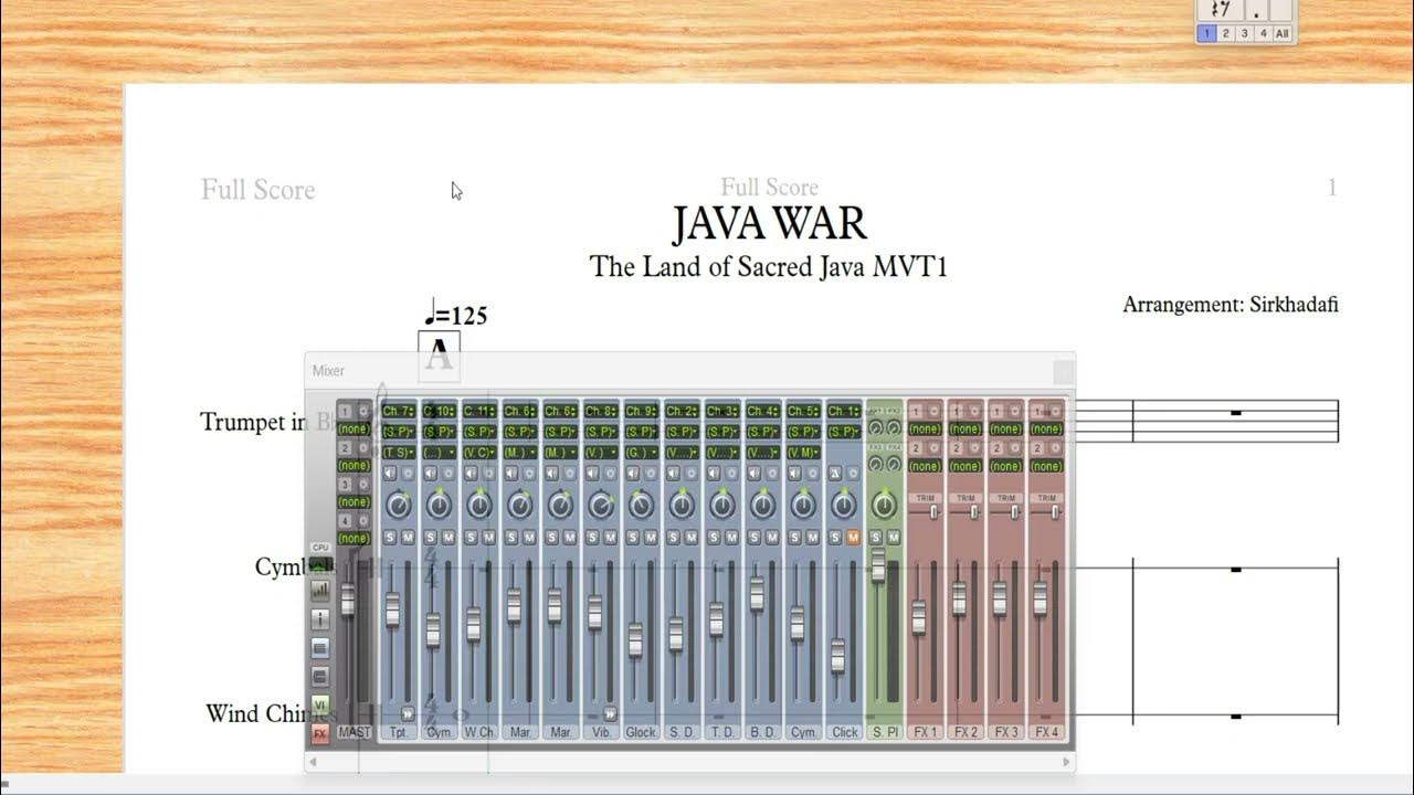 Java War Arrangement - YouTube