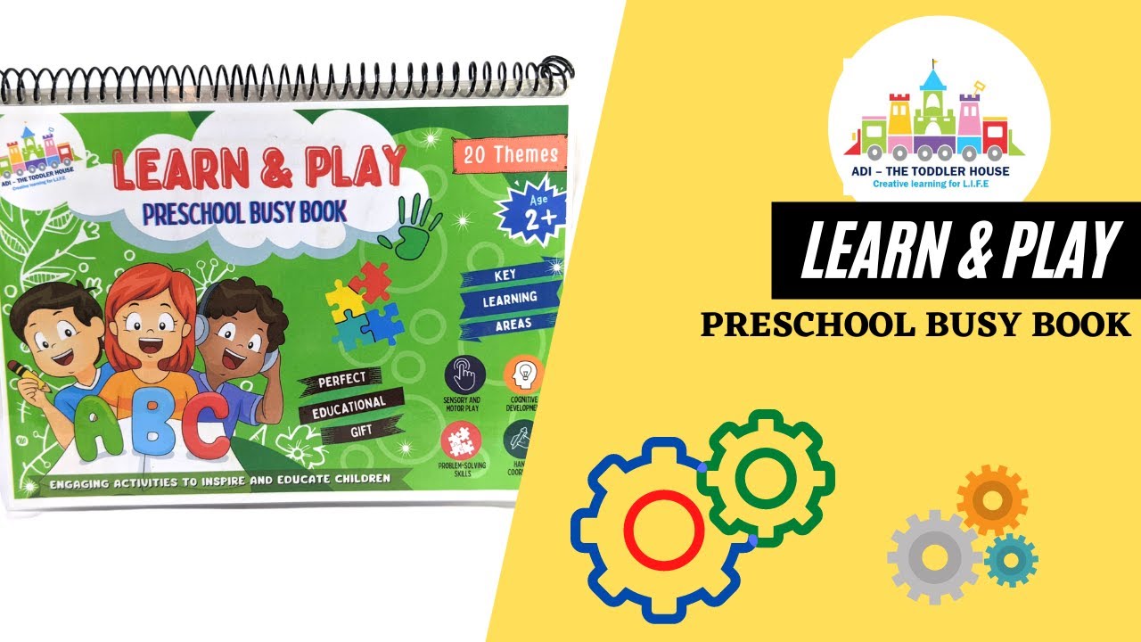 LEARN AND PLAY PRESCHOOL BUSY BOOK - YouTube