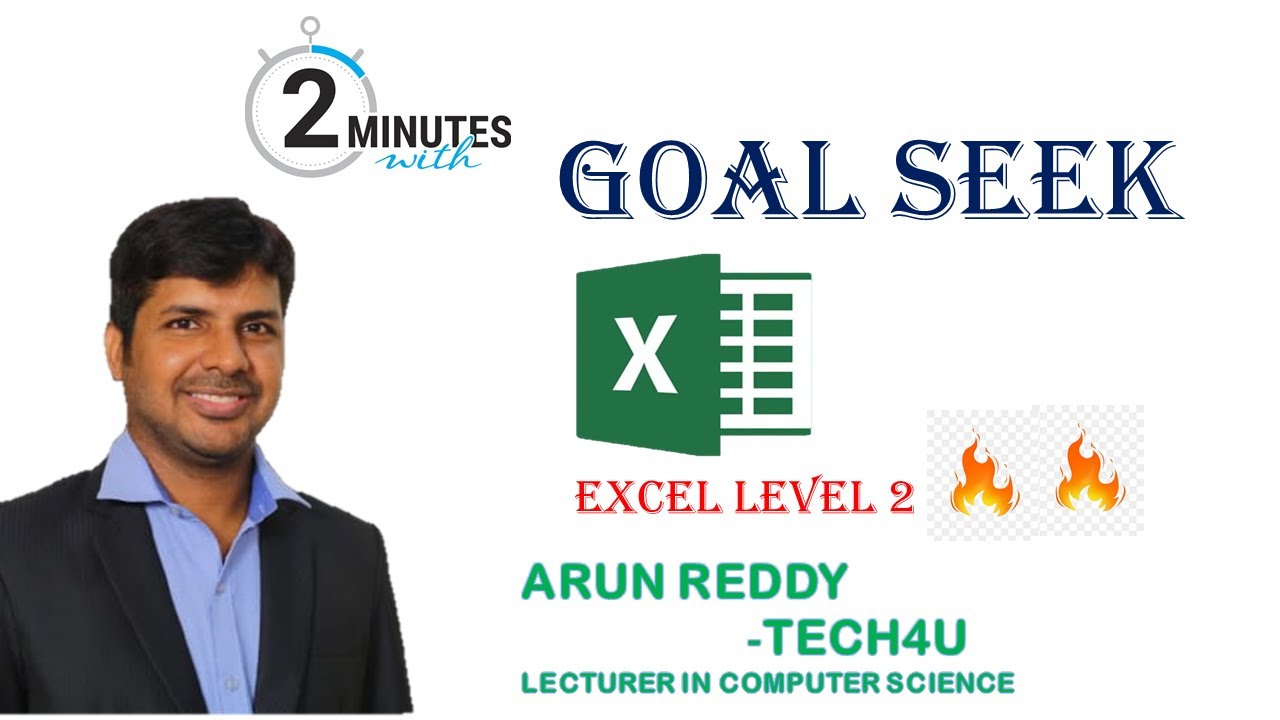 EXCEL LEVEL 2 PART 24 - GOAL SEEK - YouTube