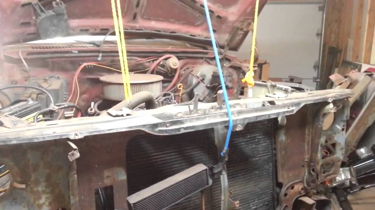 Radiator Core Support - with strap attach to coole - YouTube