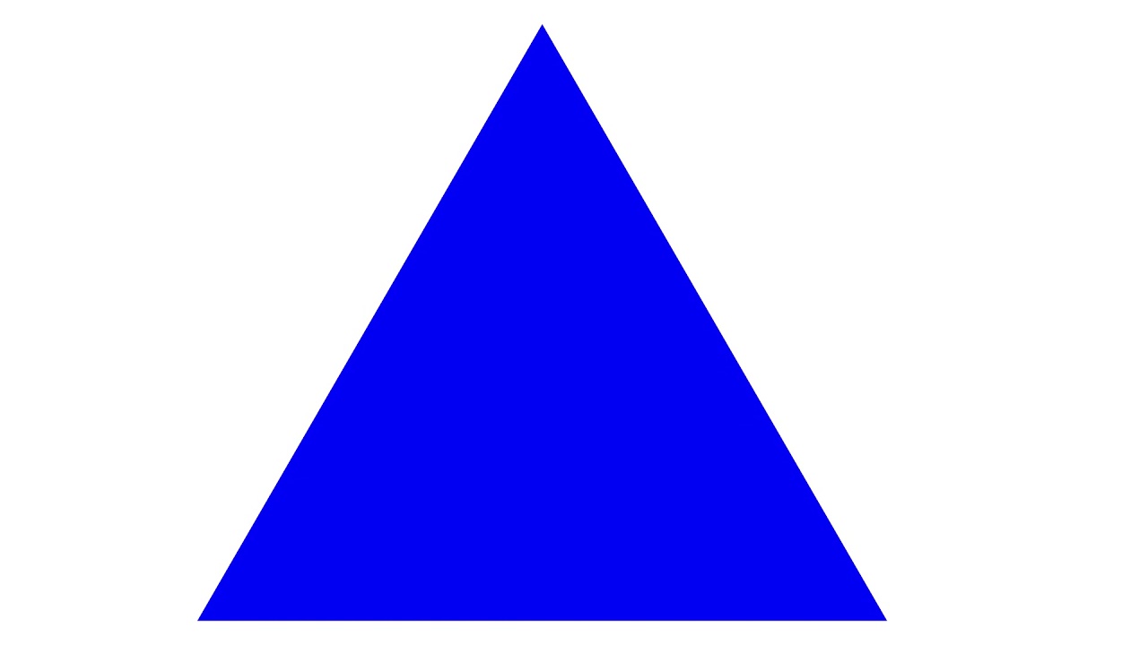 Blue Triangle White Background Left To Right - YouTube