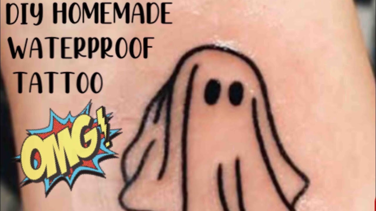 DIY homemade waterproof tattoo || diy tattoo easy way || - YouTube