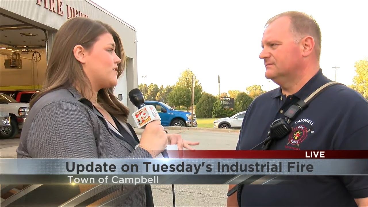 Campbell Fire Chief gives update on Omaha Track fire - YouTube