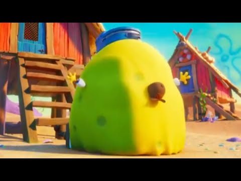 Little Spongebob Fell from stair and absorb water - YouTube