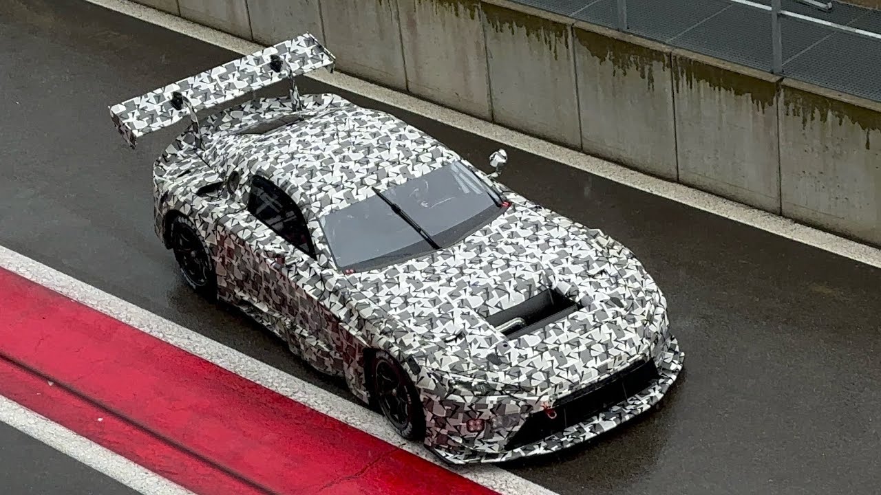 Prototype of the 2026 Lexus GT3 in test at Spa for his first test day ...