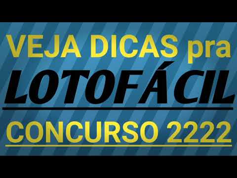 DICAS PRA LOTOFACIL 2222 ( análise rápida das dezenas)