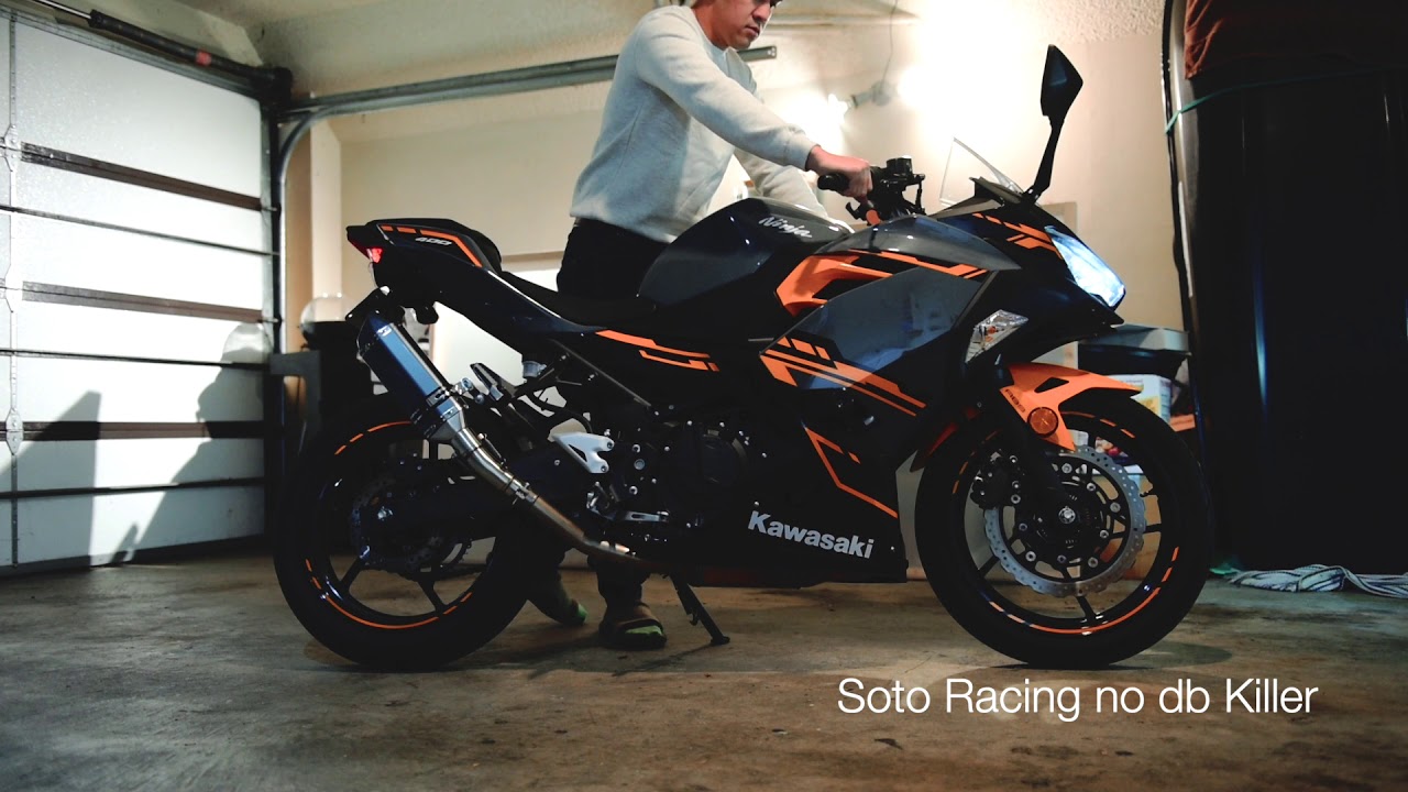 Soto Racing Anodizing Racing Kawasaki Ninja 400 Exhaust Sound ...