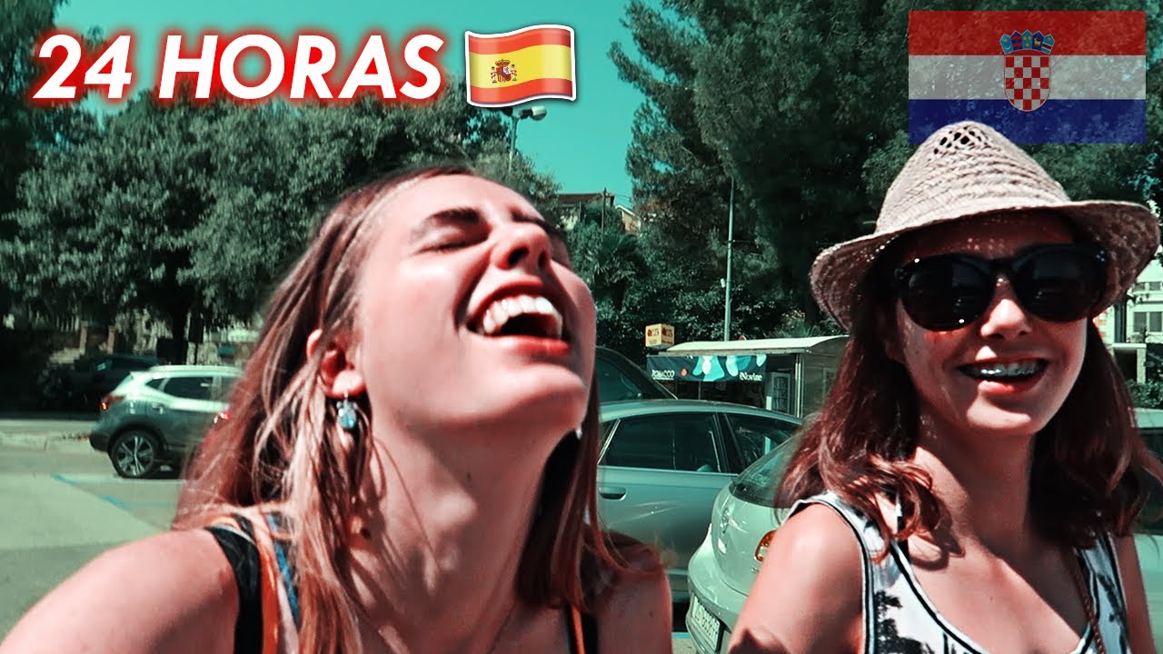 Portuguesa 24 HORAS FALANDO ESPANHOL COM IRMÃ // Rijeka - Croácia pARtE ...