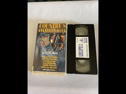 Original VHS Opening and Closing to Country's Greatest Hits UK VHS Tape ...