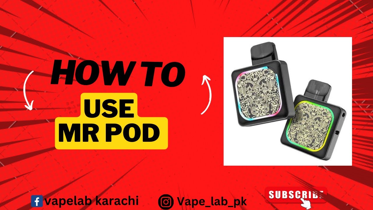 How to use MR pod kit vaping device - YouTube