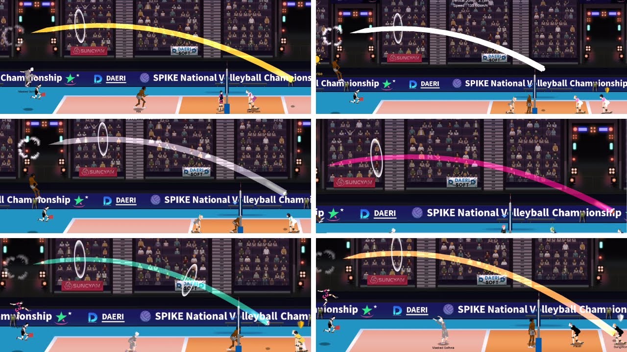 All Ball Trail Colors Comparison | The Spike Volleyball - YouTube