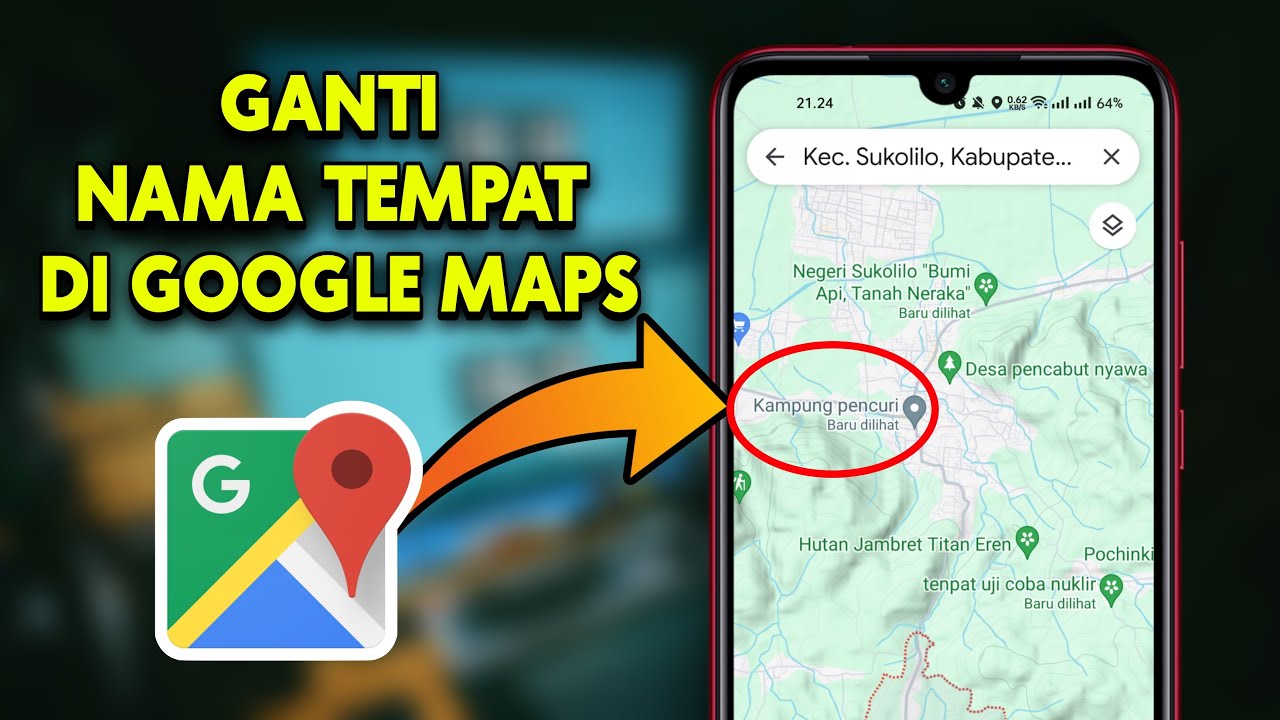 Cara Merubah Nama Lokasi Di Google Maps - YouTube