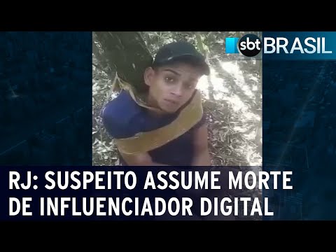 Em vídeo, homem assume assassinato de influenciador digital no Rio  | SBT Brasil (18/03/23)