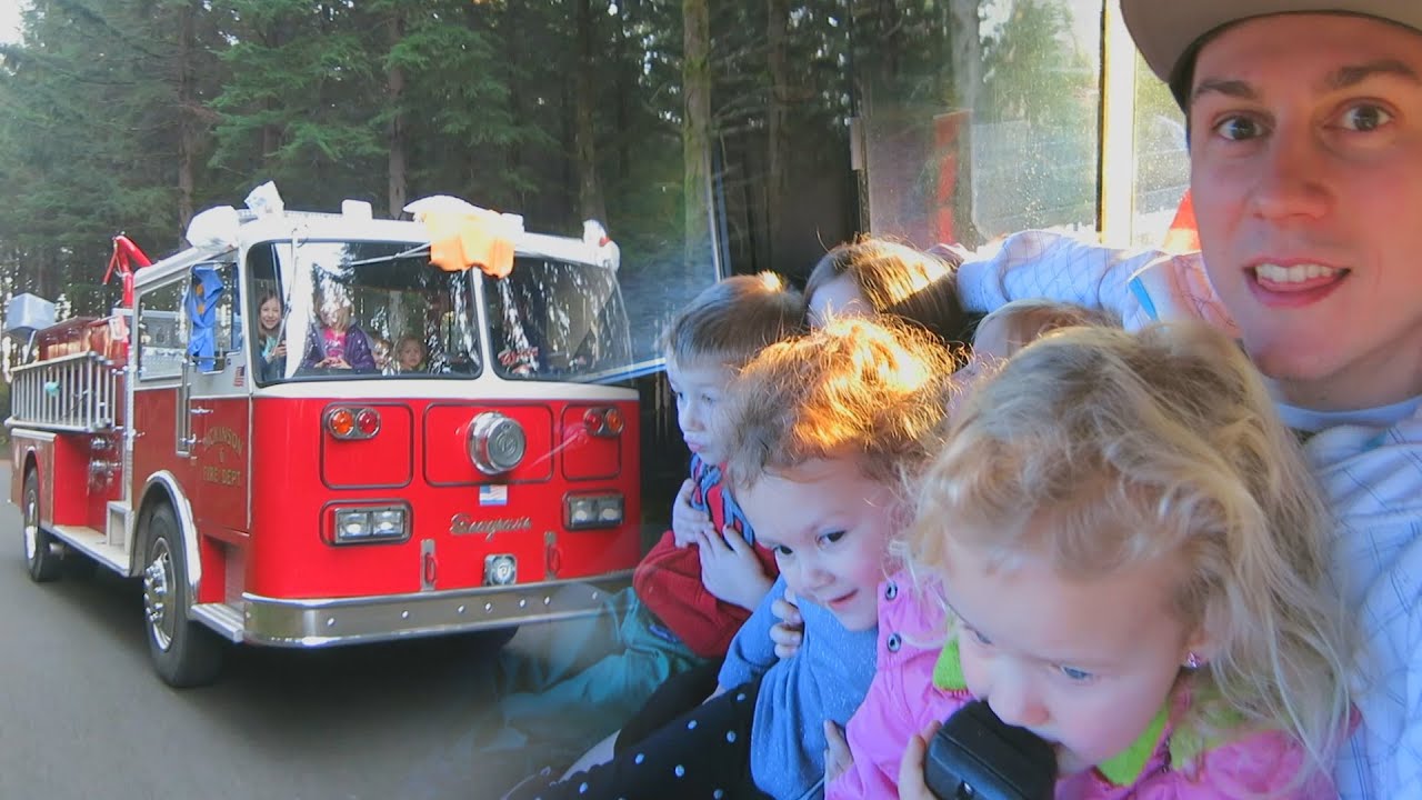 KIDS FIRE TRUCK RIDE | FIRE ENGINE RIDE ON IN ACTION - YouTube