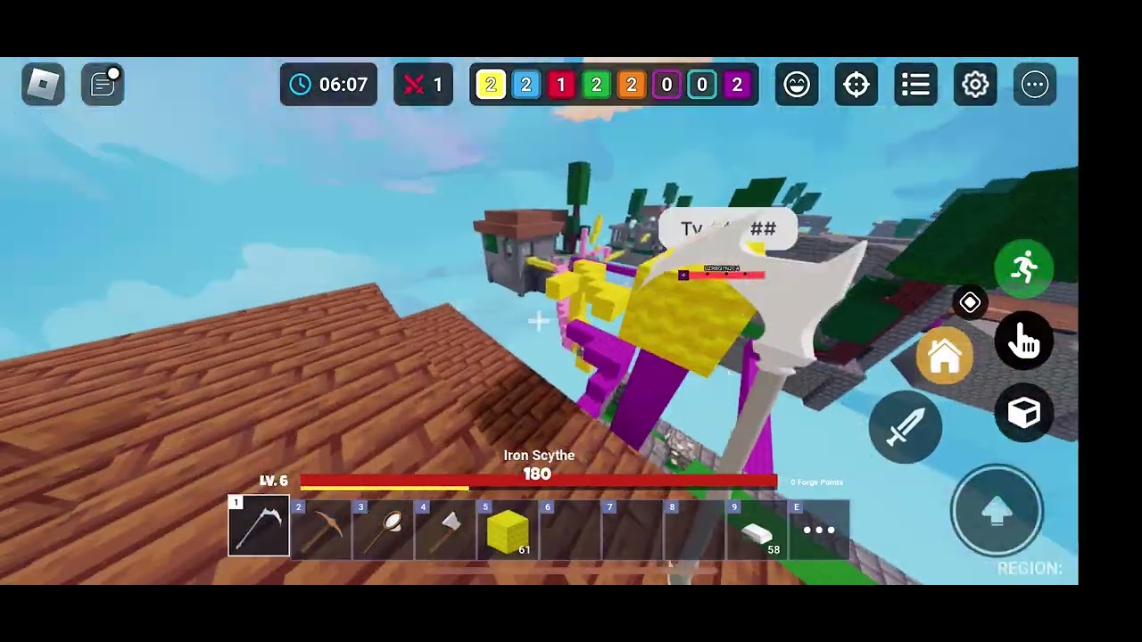 Playing with beekeeper roblox bedwars - YouTube