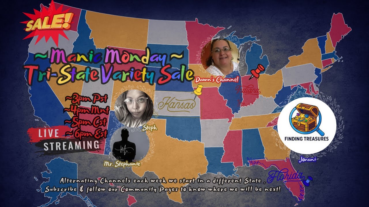 Manic Monday - Tri state variety live sale #reseller #liveshow - YouTube