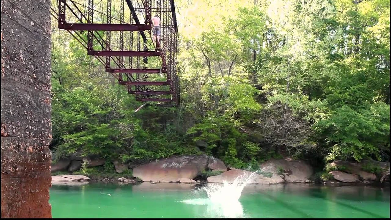 Settles Bridge Jump - 4/7/2012 - YouTube