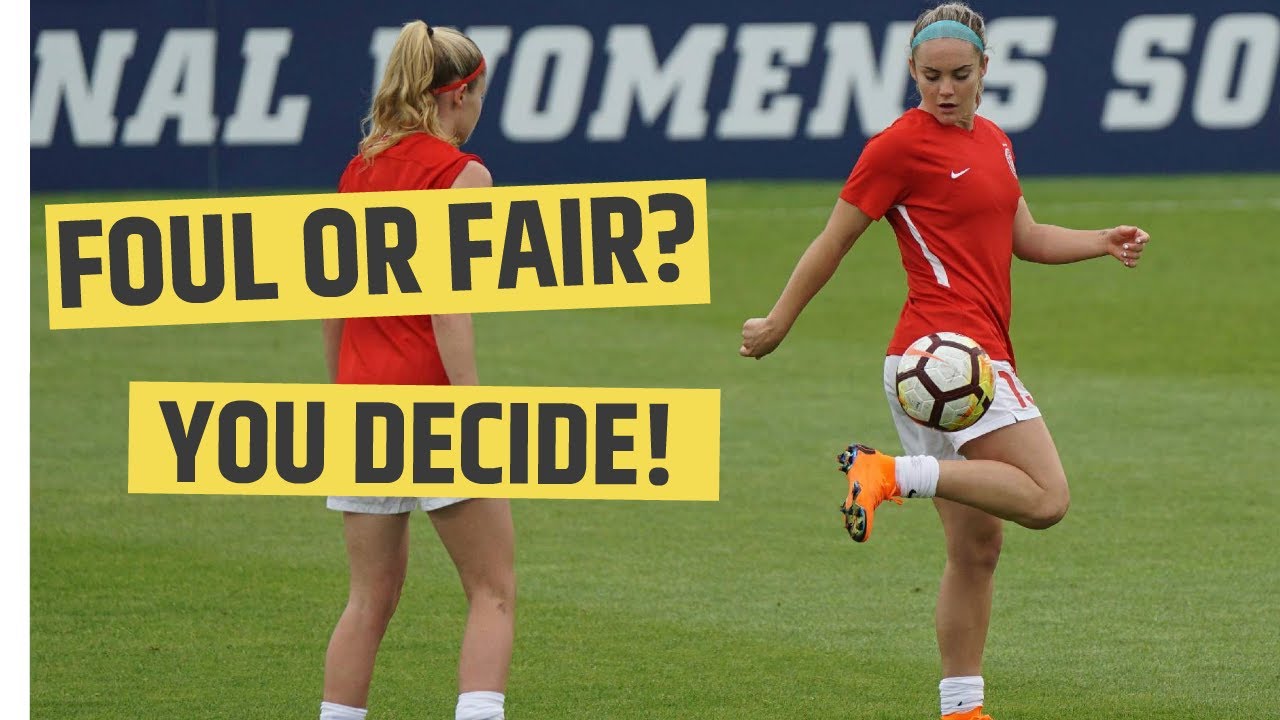 Soccer Foul - Who Trips Whom? (Tough One.) - YouTube