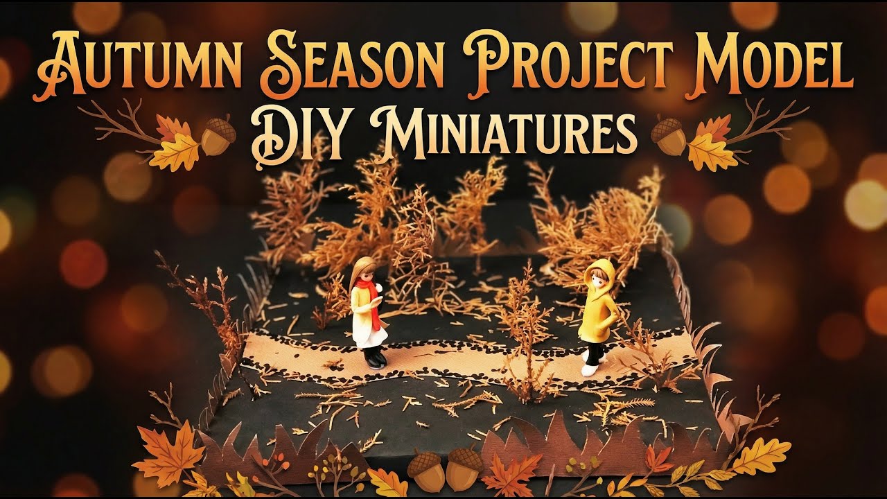 Autumn Season Project Model for Kids | Easy School Science Project ...